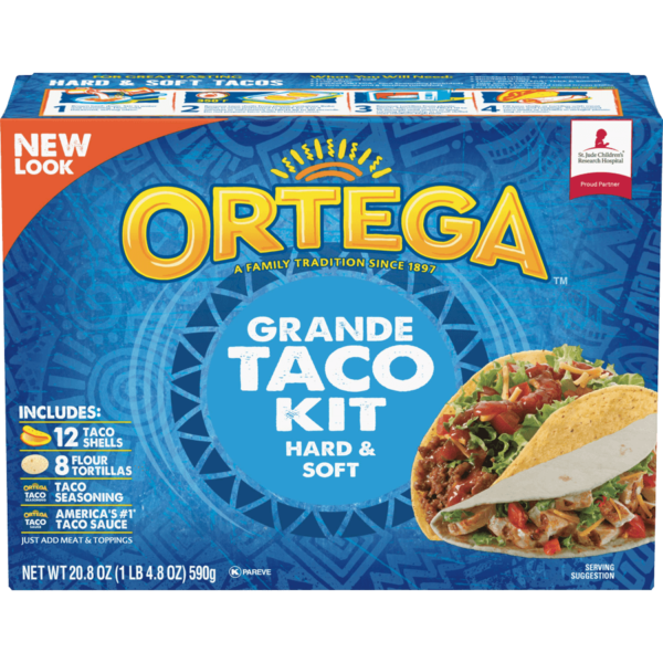 Hard & Soft Grande Taco Kit - Ortega®