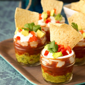 Mini Layered Fiesta Dips - Ortega - Back to School Recipes